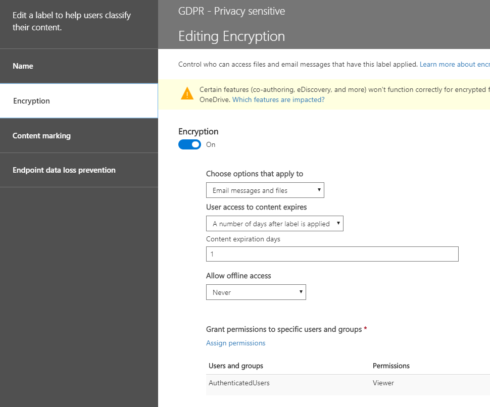 Sensitivity labeling and AIP – Information security and compliance