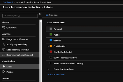 Azure Information Protection dashboards – Information security and ...