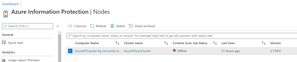Azure Information Protection Scanner – Information security and compliance