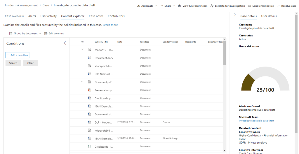 A closer look at Insider Risk Management in Microsoft 365 – Information ...