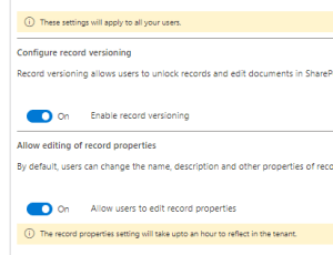 Records management options in Purview – Information security and compliance