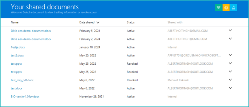 AIP track & trace portal – Information security and compliance