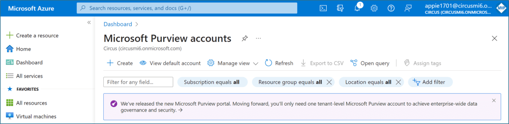 Microsoft Purview integrated portal – Information security and compliance