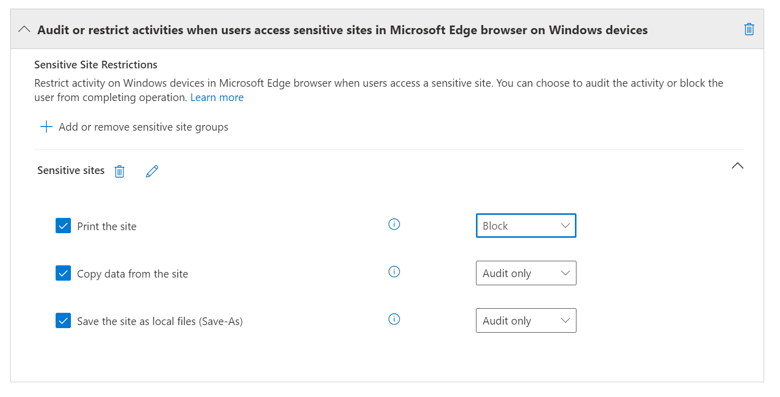 Going beyond a sensitivity label – disable printing – Information ...