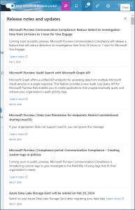 Microsoft Purview integrated portal – Information security and compliance