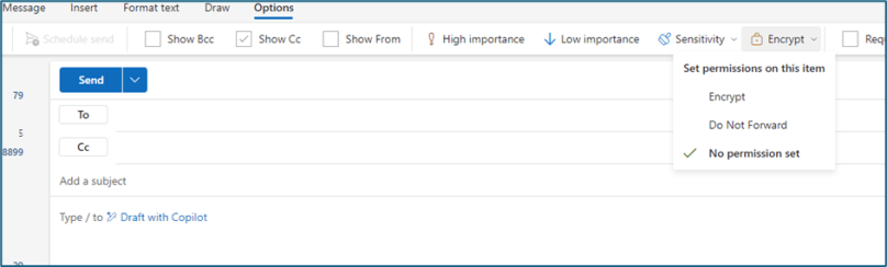 Email security and removing the Encrypt option in Outlook – Information ...