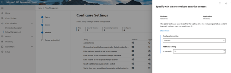 Custom DLP rule for sensitivity labels and scan before send ...